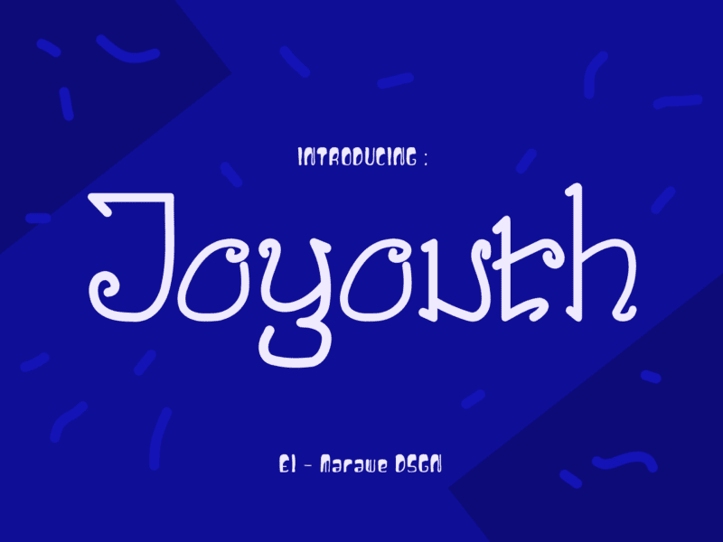 Joyouth Font · 1001 Fonts