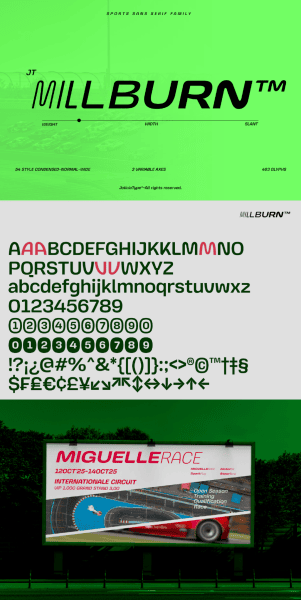 18 Free Compressed Fonts · 1001 Fonts