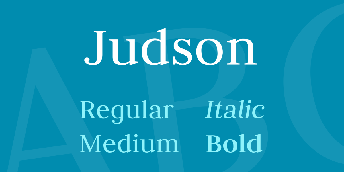 Judson Font Family · 1001 Fonts