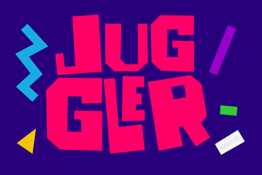 JUGGLER demo Font · 1001 Fonts