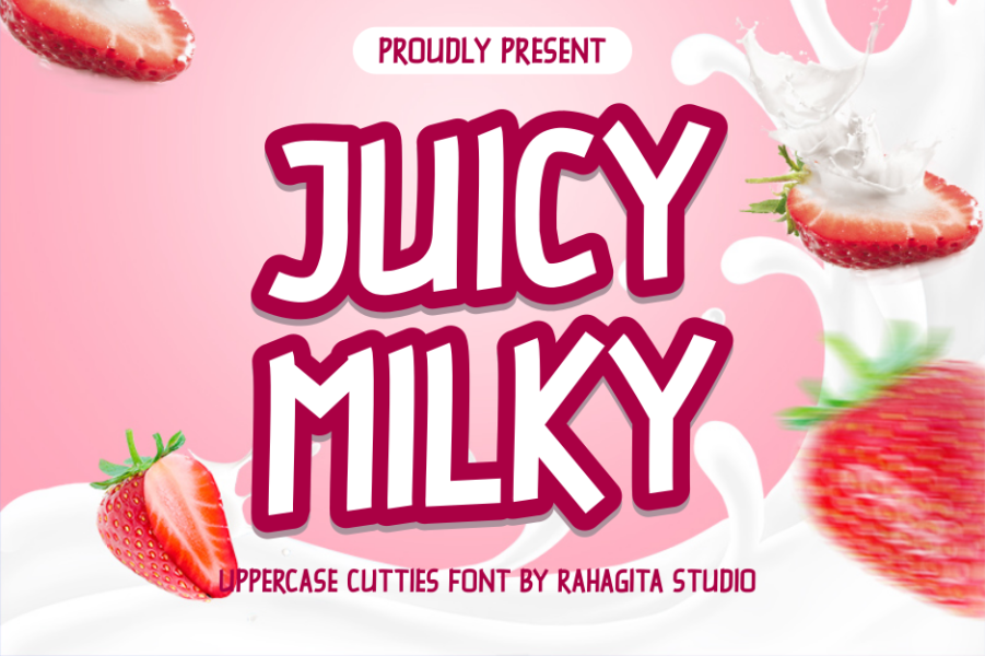 JUICY MILKY Font · 1001 Fonts