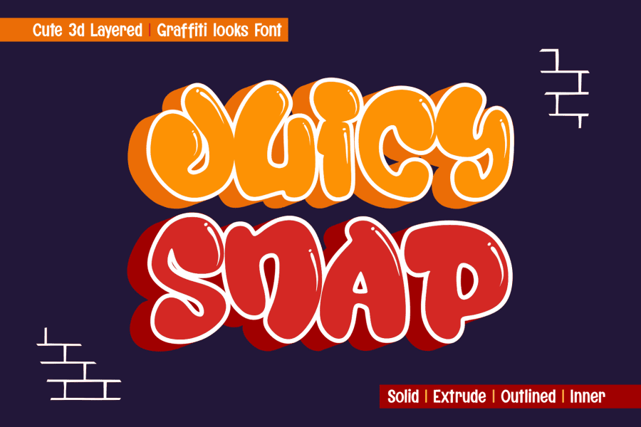 Juicy Snap Font Family · 1001 Fonts