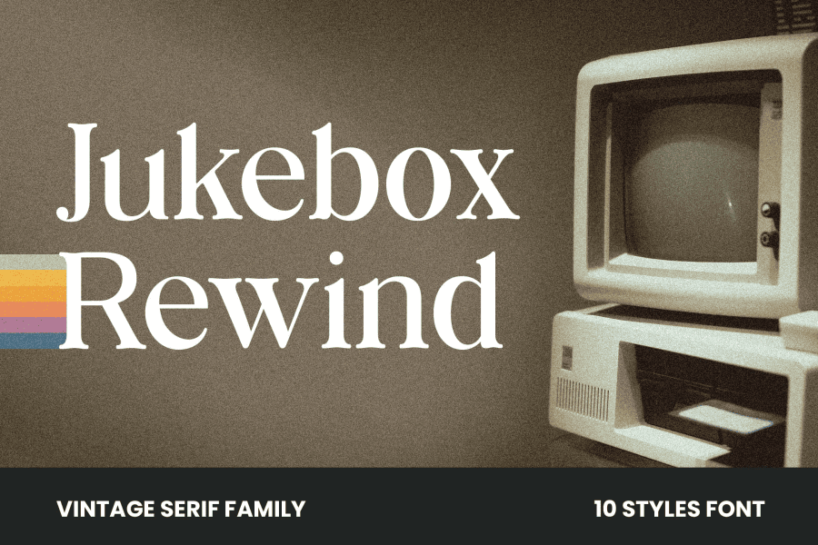 jukebox rewind Font Family · 1001 Fonts