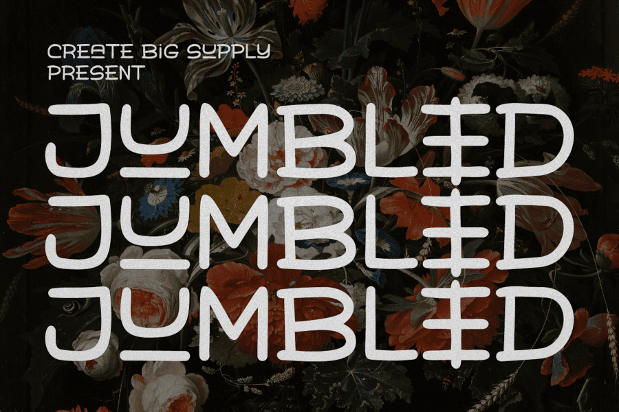 Jumbled Font · 1001 Fonts