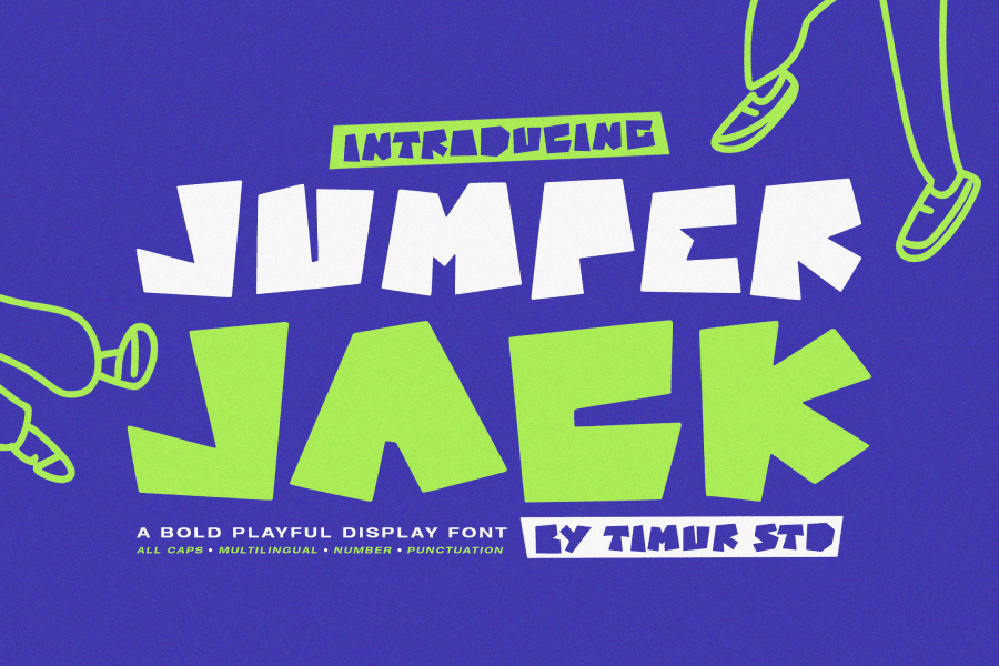 Jumper Jack Font · 1001 Fonts