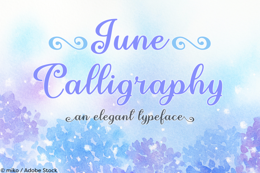 June Calligraphy Font · 1001 Fonts
