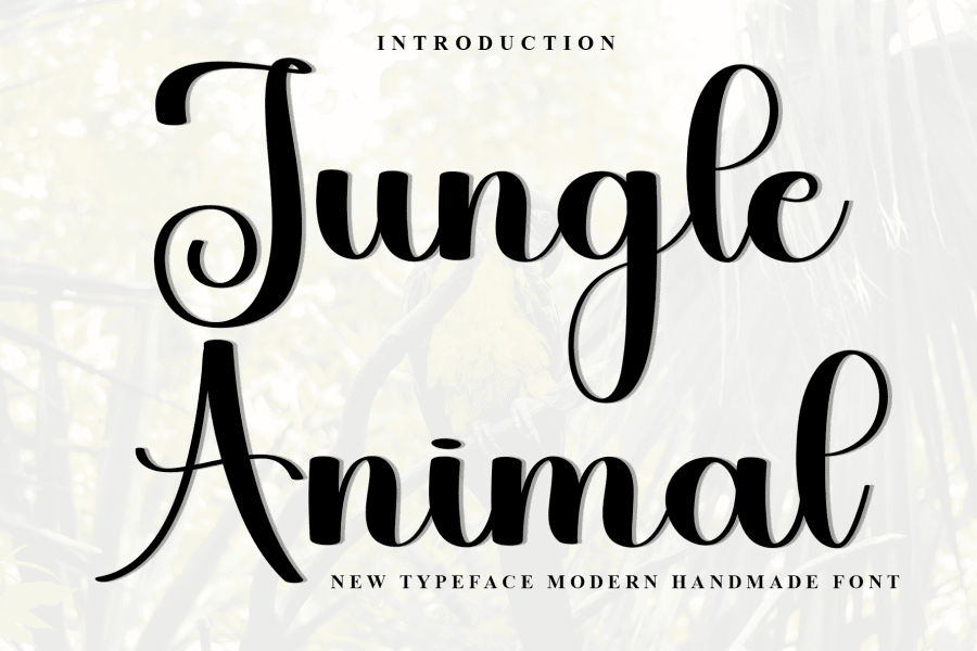 Jungle Animal Font · 1001 Fonts