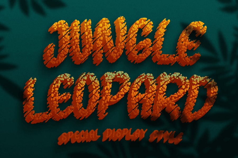 Jungle Leopard Font · 1001 Fonts