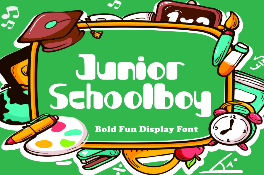 Junior Schoolboy Font · 1001 Fonts