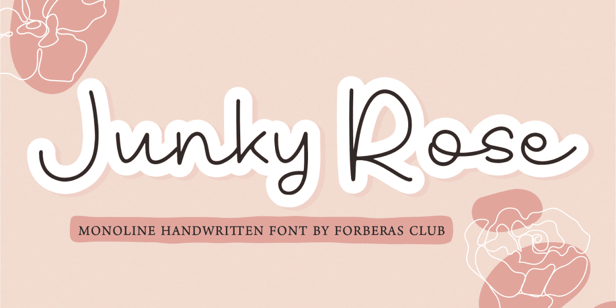 Junky Rose Font · 1001 Fonts