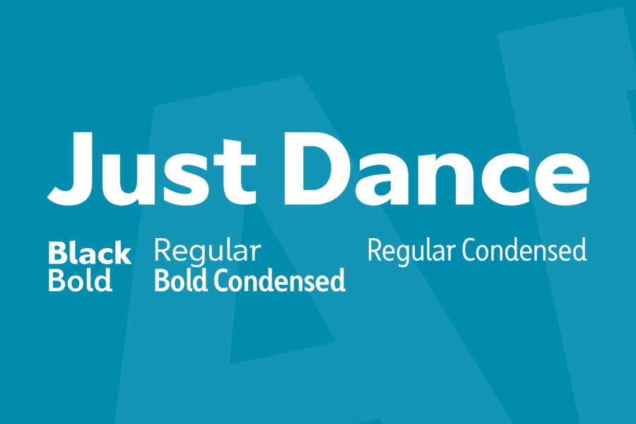 Just Dance Font Family · 1001 Fonts