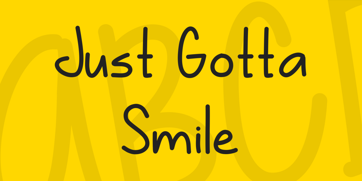 Just Gotta Smile Font · 1001 Fonts