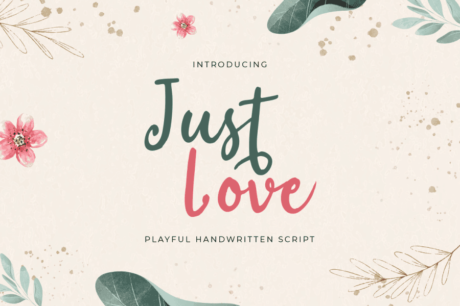 Just Love Font · 1001 Fonts