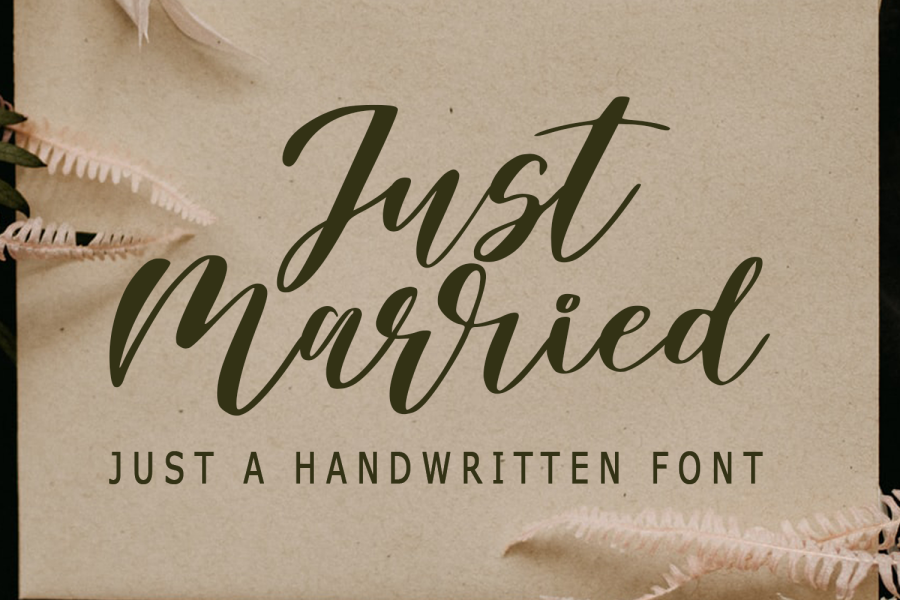 Just Married Font · 1001 Fonts