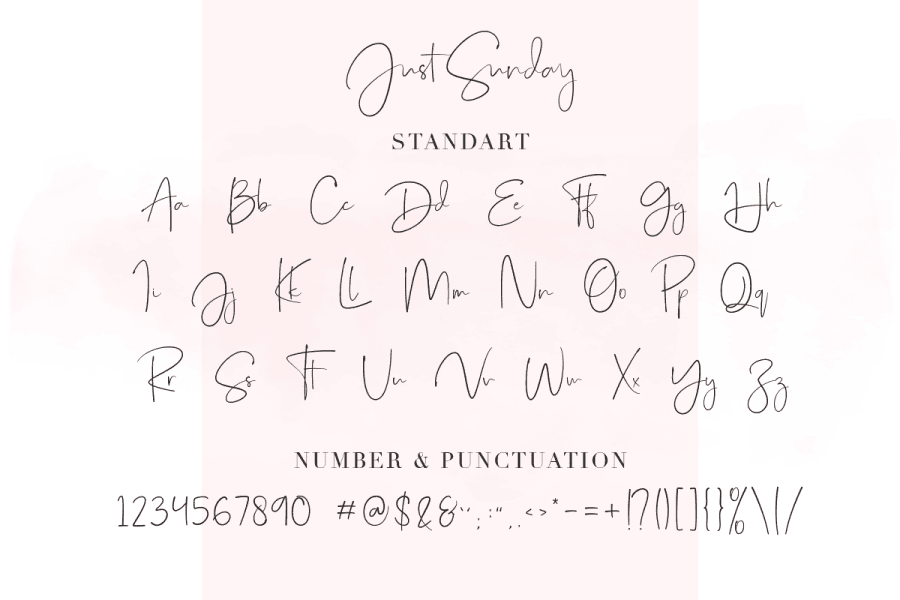 Just Sunday Font · 1001 Fonts