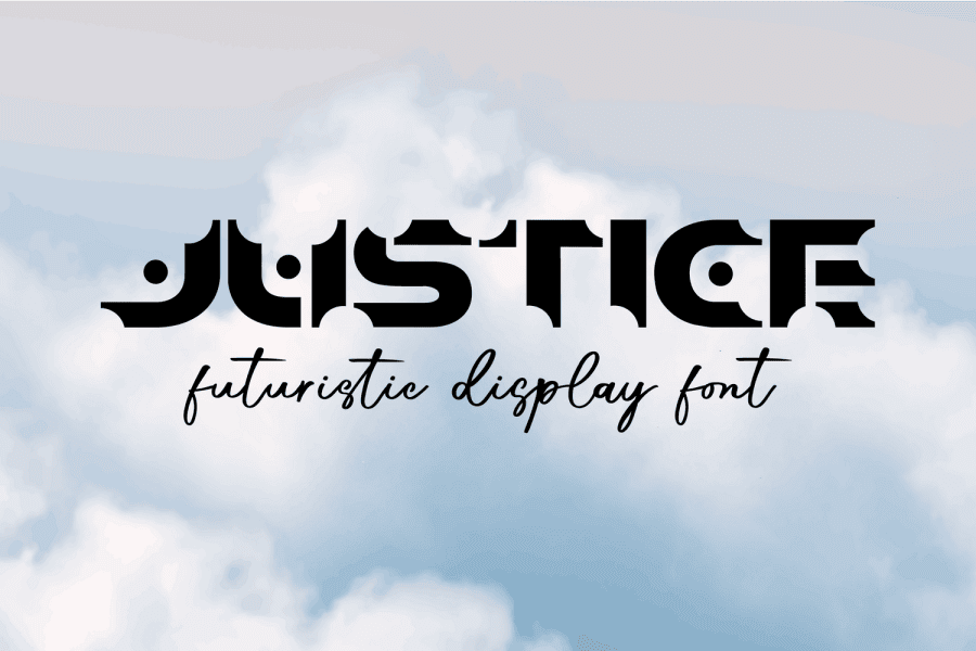 Justice Display Demo Font · 1001 Fonts