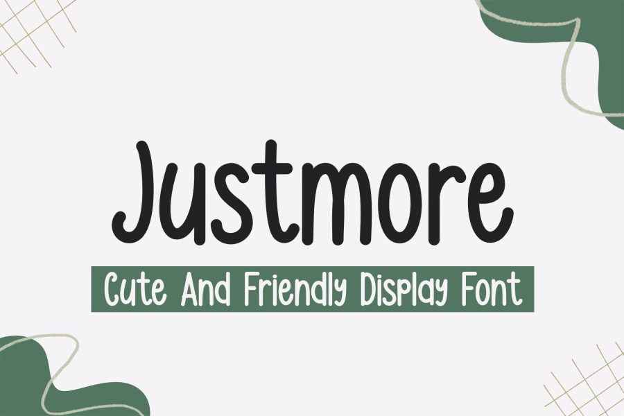 Justmore - Personal Use Font · 1001 Fonts