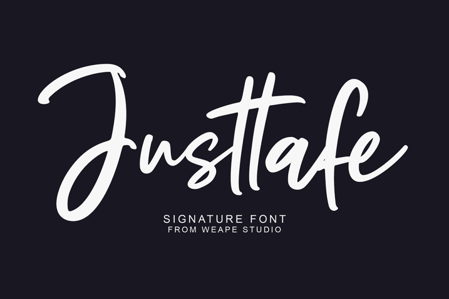 Justtafe Font · 1001 Fonts