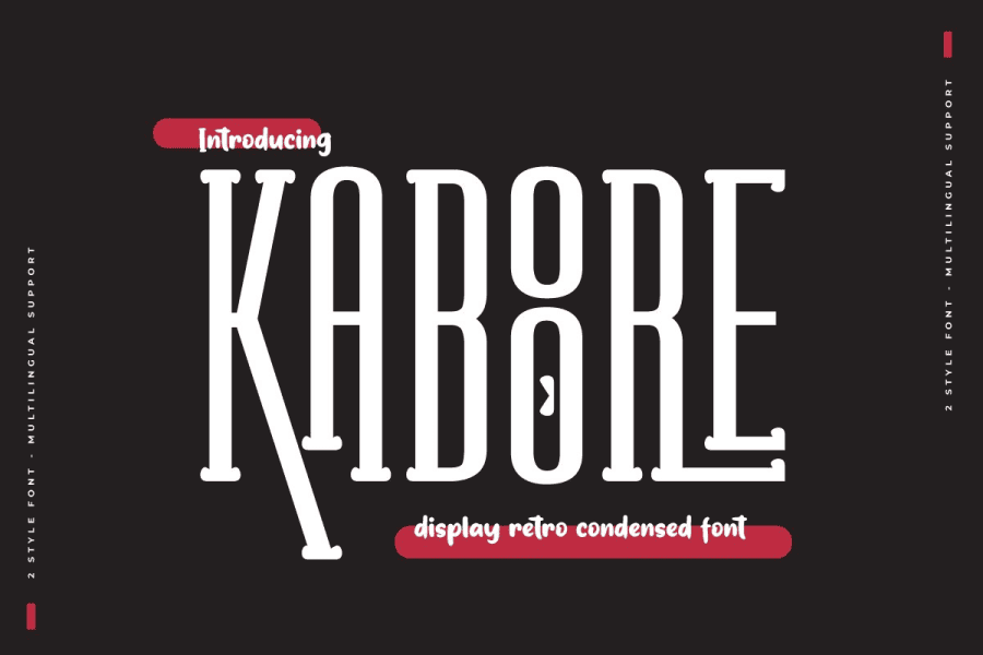 KABOORE Font Family · 1001 Fonts