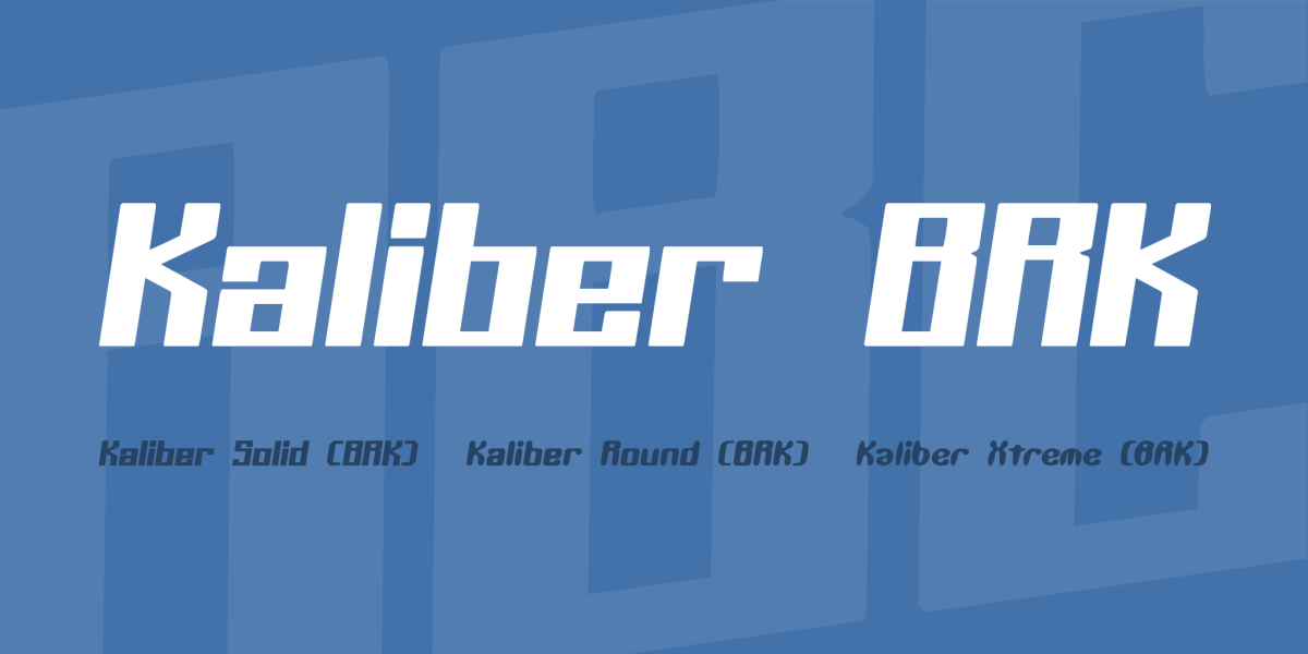 Kaliber BRK Font Family · 1001 Fonts