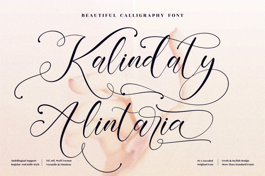 Kalindaty Alintaria Font Family · 1001 Fonts