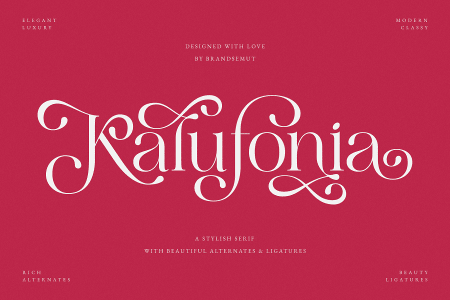 Kalufonia Font · 1001 Fonts