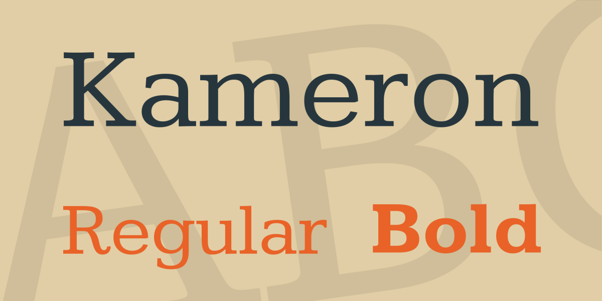 Kameron Font Family · 1001 Fonts