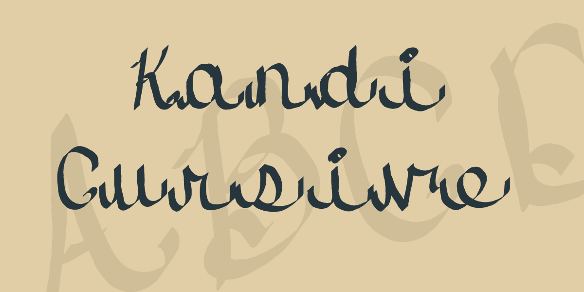 Kandi Cursive Font · 1001 Fonts