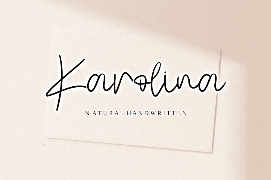 Karolina Font · 1001 Fonts