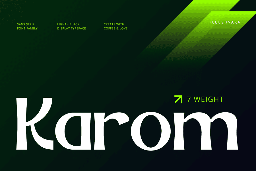 Karom Display Font · 1001 Fonts