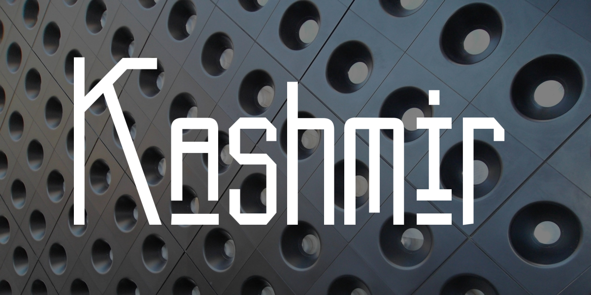 Kashmir Font · 1001 Fonts