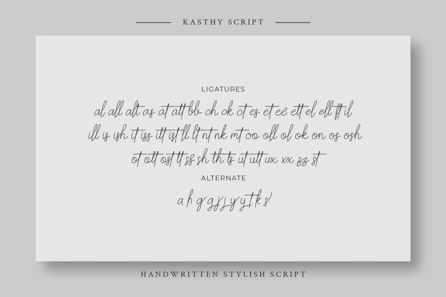 Kasthy Font · 1001 Fonts