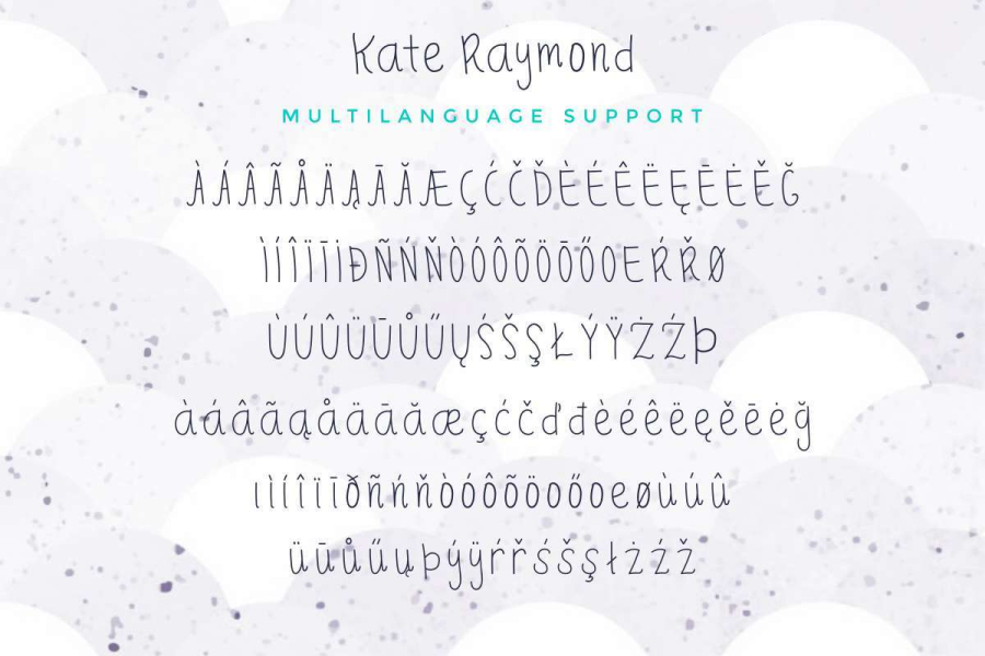 Kate Raymond Demo Font Family · 1001 Fonts