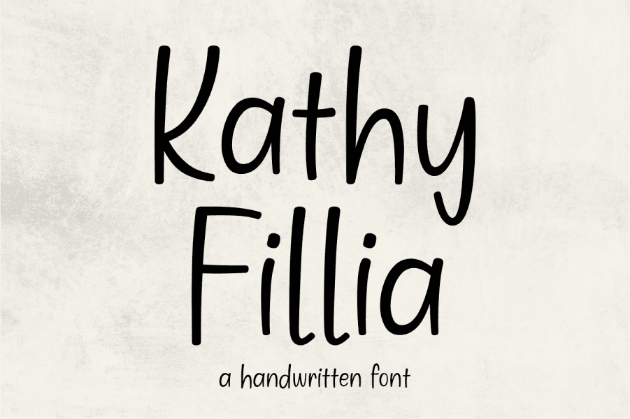 Kathy Fillia Font · 1001 Fonts