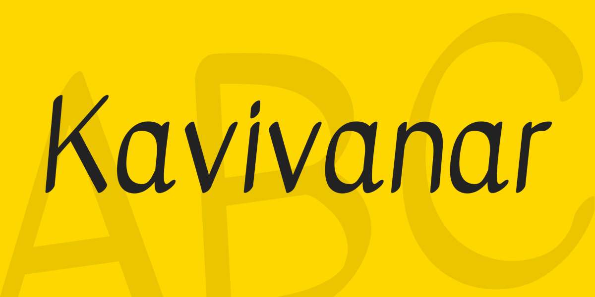 Kavivanar Font · 1001 Fonts