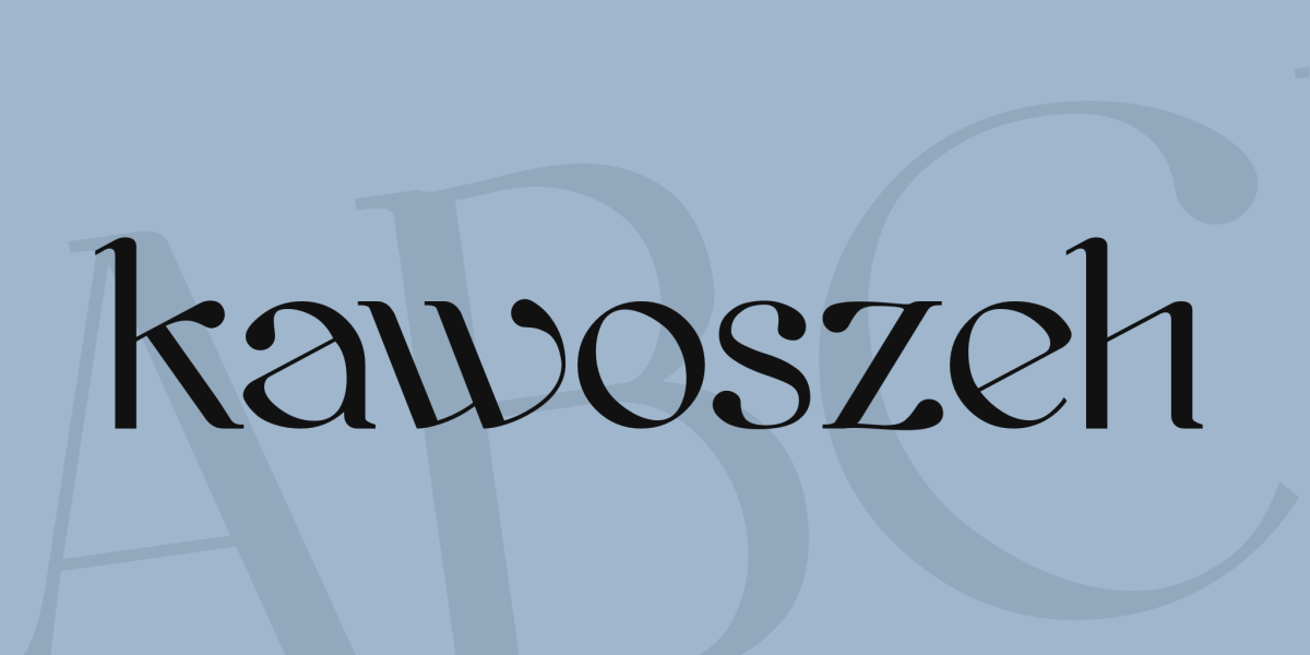 kawoszeh Font · 1001 Fonts