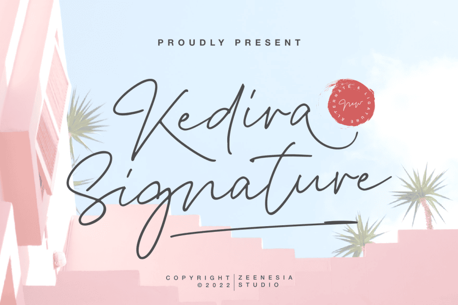 Kedira Signature Font · 1001 Fonts