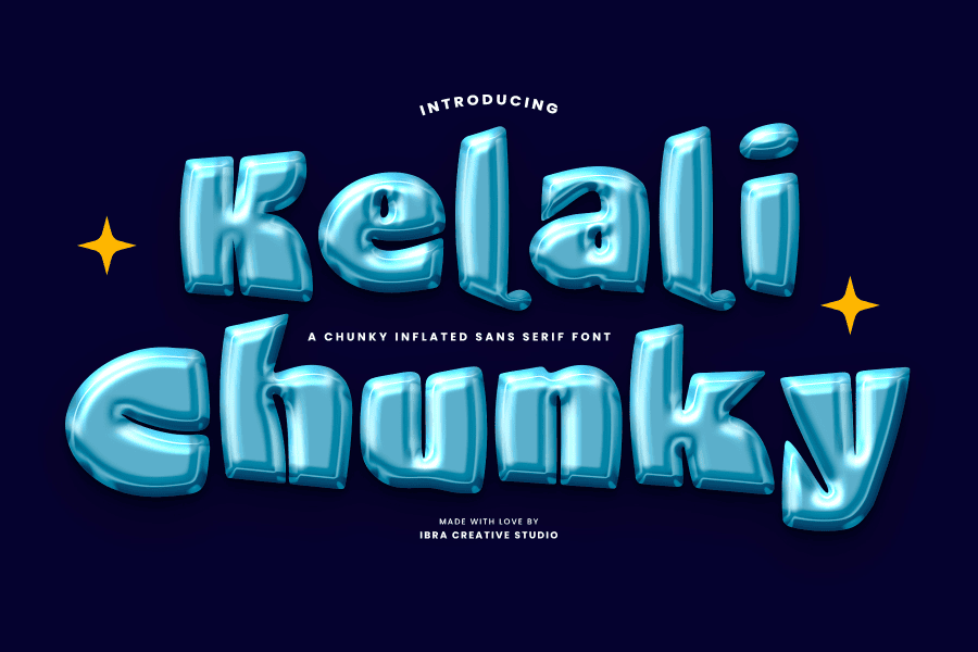 3 Free Inflated Fonts · 1001 Fonts