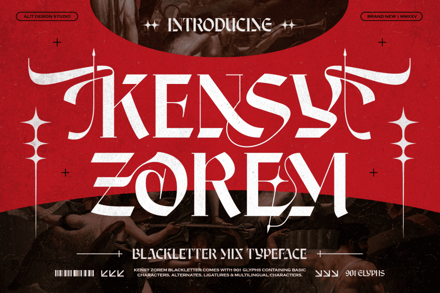 1 Free Modern Blackletter Mix Font · 1001 Fonts