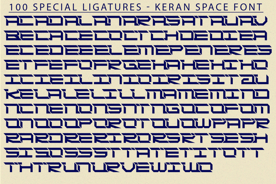Keran Space Demo Font · 1001 Fonts