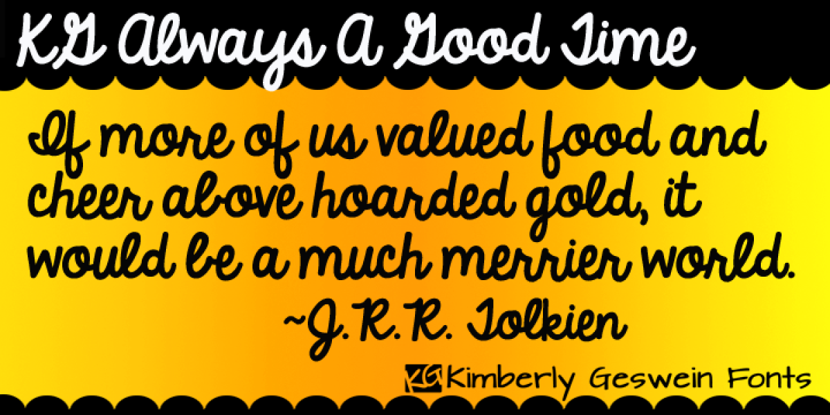 KG Always A Good Time Font · 1001 Fonts
