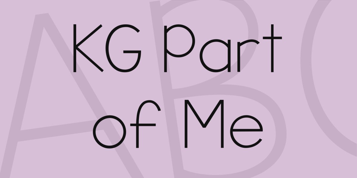 KG Part of Me Font · 1001 Fonts