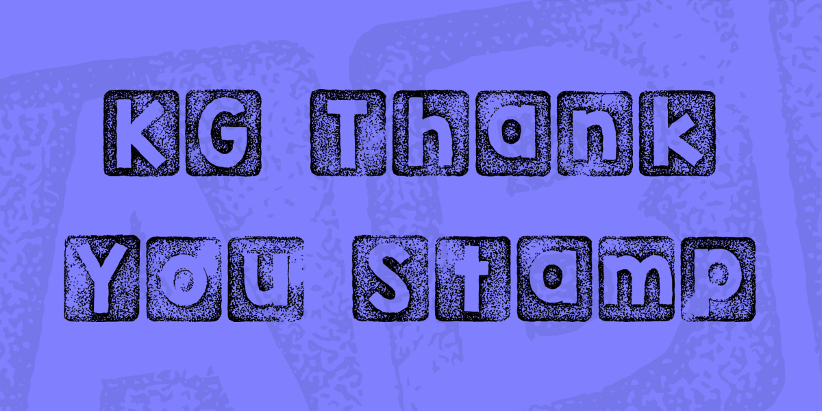 KG Thank You Stamp Font · 1001 Fonts