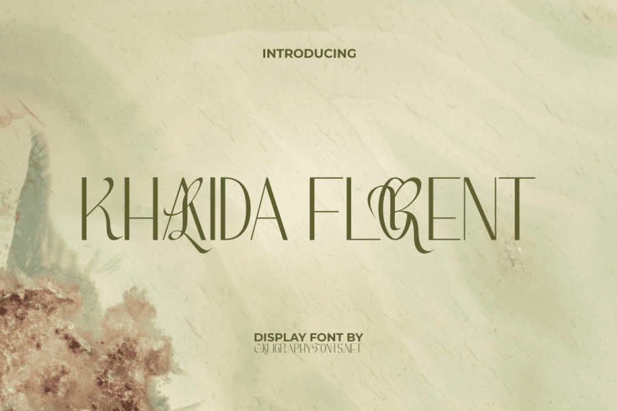 Khalida Florent Demo Font · 1001 Fonts