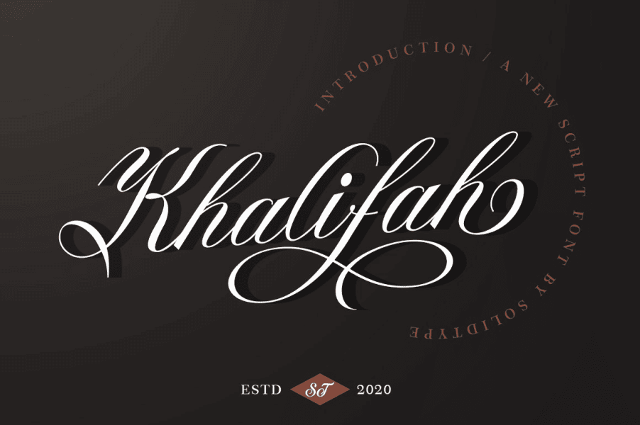 Khalifah Script Font · 1001 Fonts