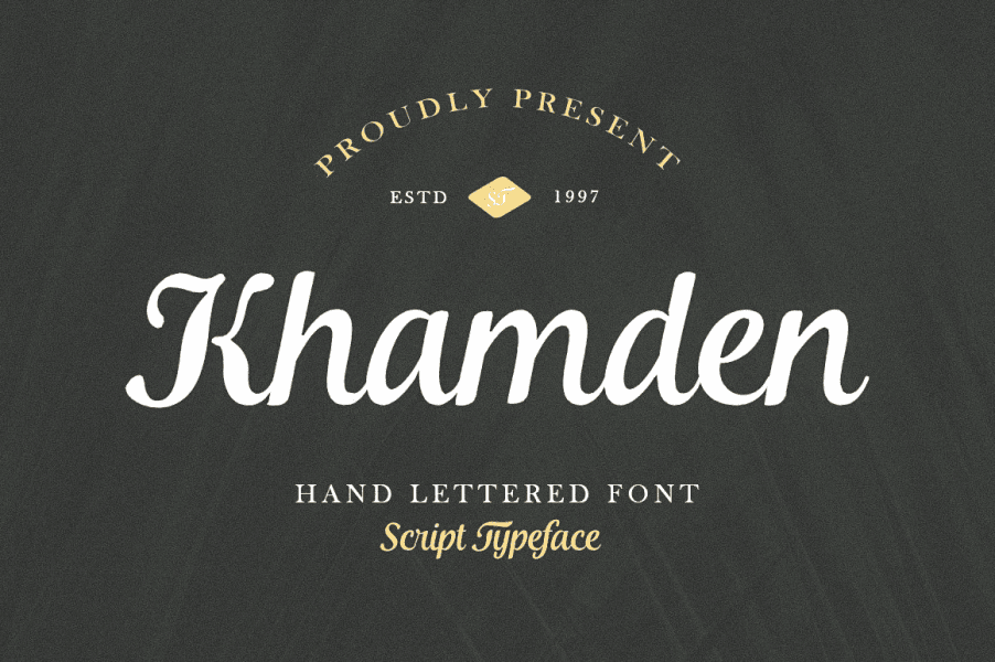 Khamden Script Font · 1001 Fonts