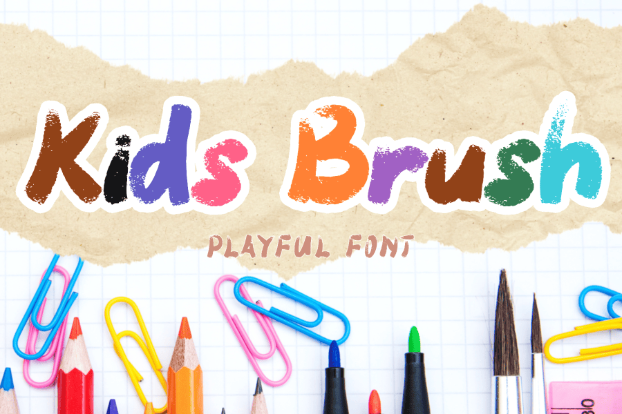 Kids Brush Font · 1001 Fonts