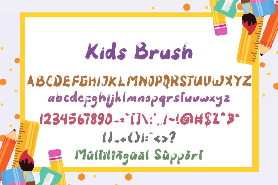 Kids Brush Font · 1001 Fonts