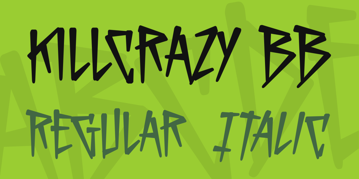 KillCrazy BB Font Family · 1001 Fonts