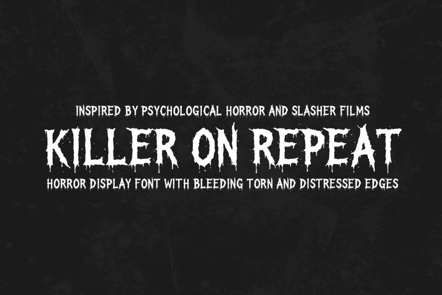 Killer on Repeat Font · 1001 Fonts
